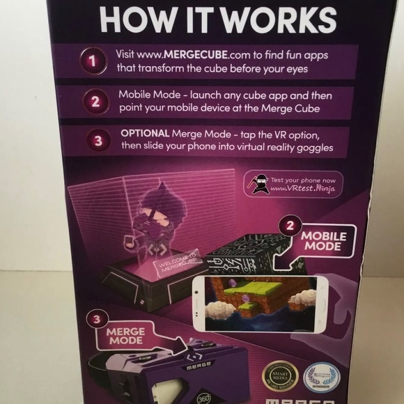 Merge Cube | Toys | Merge Cube Holographic Handheld Toy Ages And Up ...